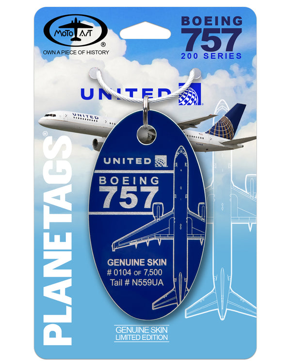 United Airlines® 757-N559UA - MotoArt PlaneTags