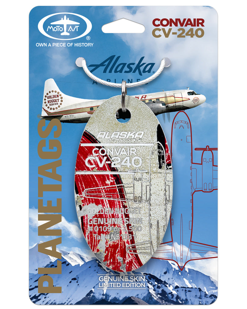 Convair CV-240 Golden Nugget - N51331 - MotoArt PlaneTags