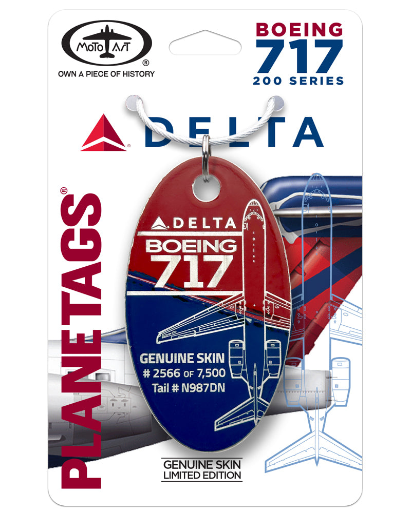A Collection Of Commercial Aircraft PlaneTags - MotoArt PlaneTags