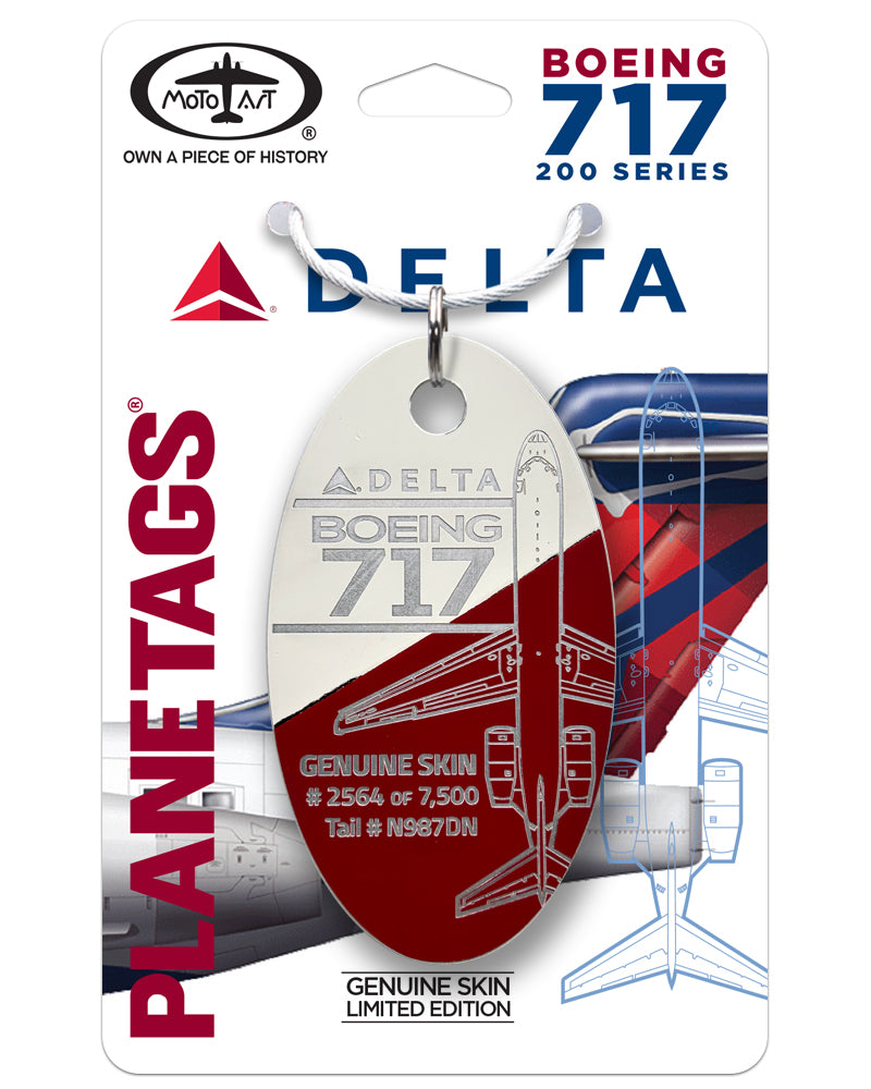 DELTA®- Boeing 717-23S-N987DN - MotoArt PlaneTags