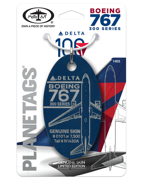 DELTA®- Boeing 767-332 PlaneTags Tail # N143DA – MotoArt PlaneTags