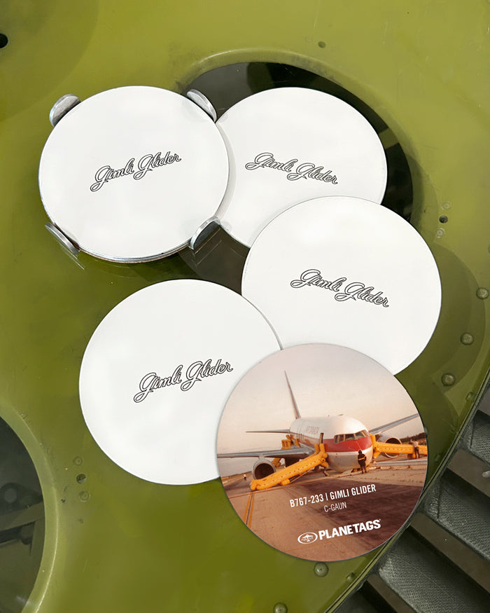 Gimli Glider Coasters | B767 C-GAUN Limited Edition Aviation ...