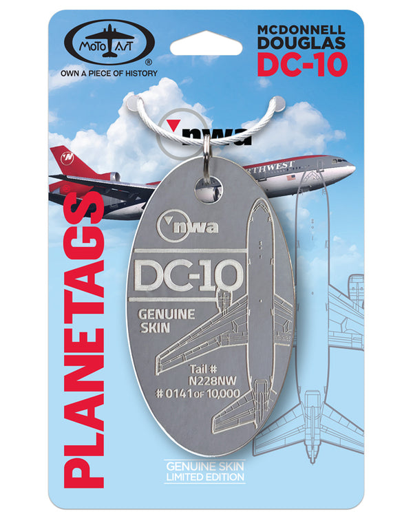 Plane Tags are made out of the fuselage of old retired aircraft ...