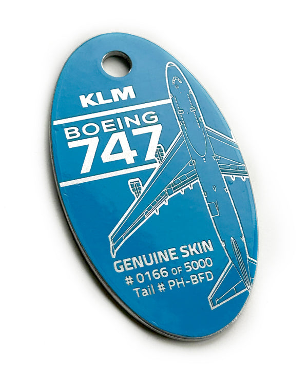 KLM Boeing 747 PH-BFD PlaneTags – CLT Project – MotoArt PlaneTags