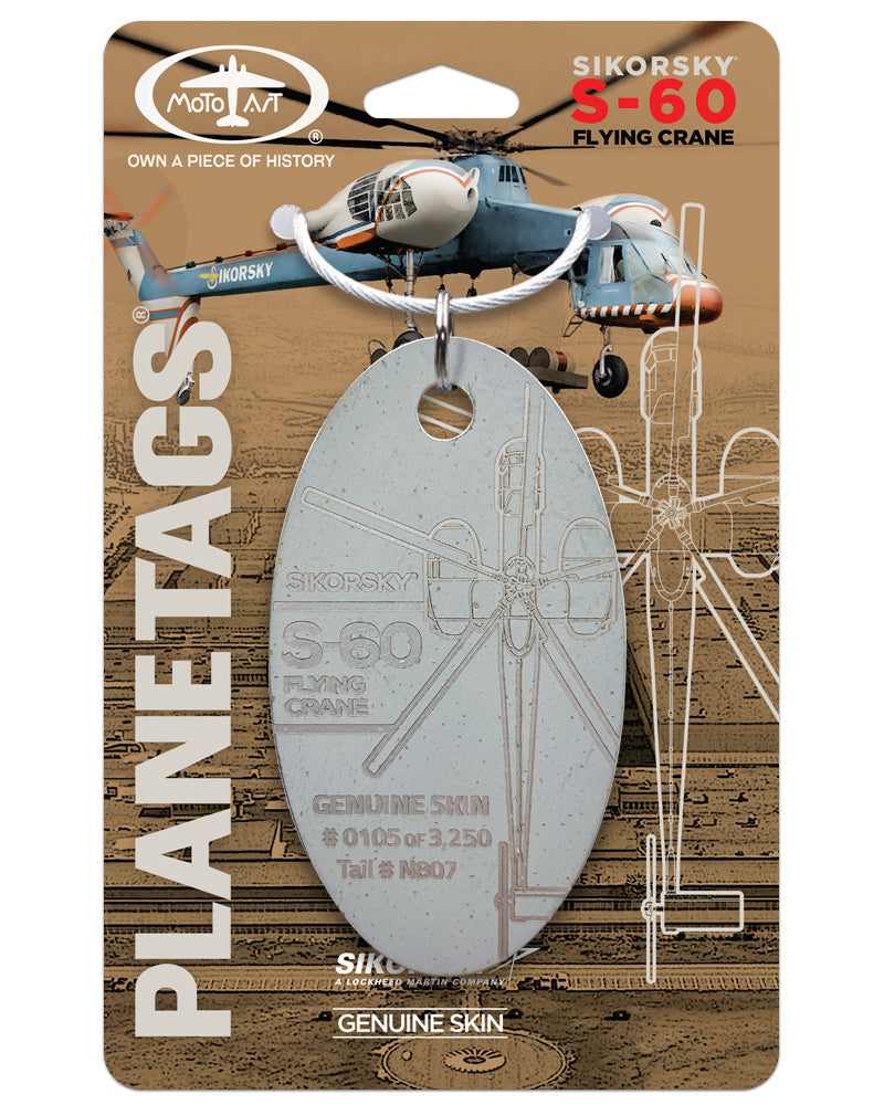 S-60 Flying Crane N807 - MotoArt PlaneTags