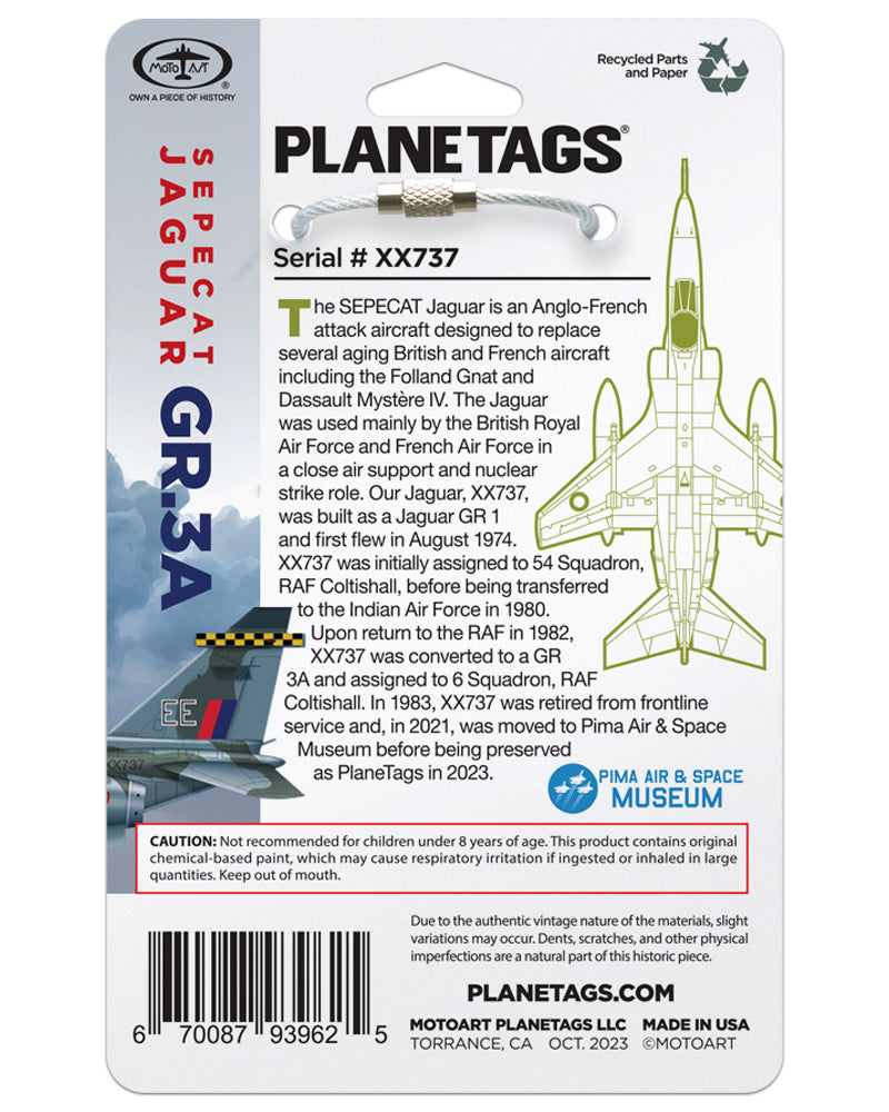 Sepecat Jaguar GR.3A XX737 - MotoArt PlaneTags