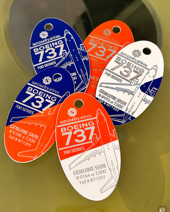 Sun Country Airlines® 737 N713SY PlaneTags – MotoArt PlaneTags