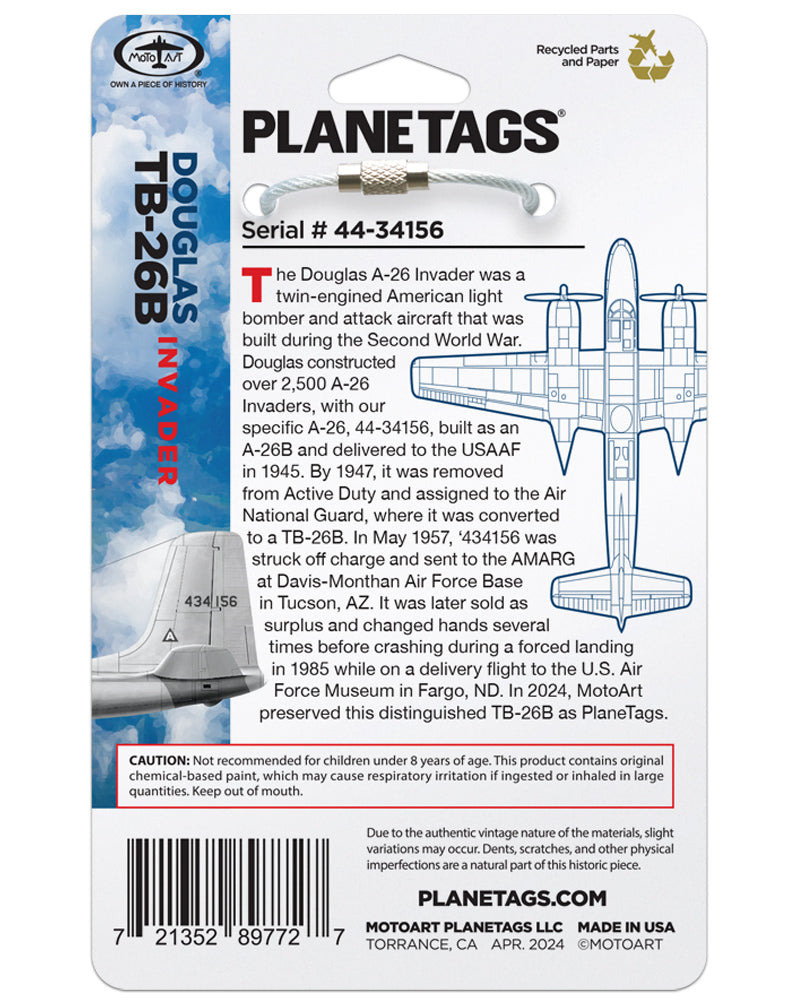 Douglas TB-26B 44-34156 - MotoArt PlaneTags