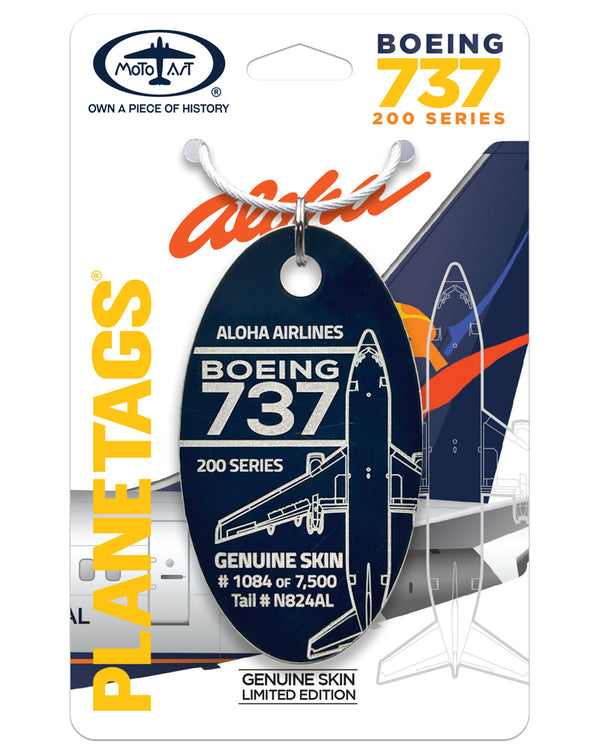 Aloha Airlines 737-200 PlaneTags | N824AL | Aviation Collectible ...