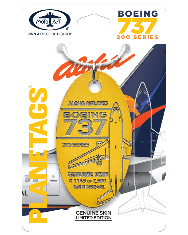 Aloha Airlines 737-200 PlaneTags | N824AL | Aviation Collectible ...