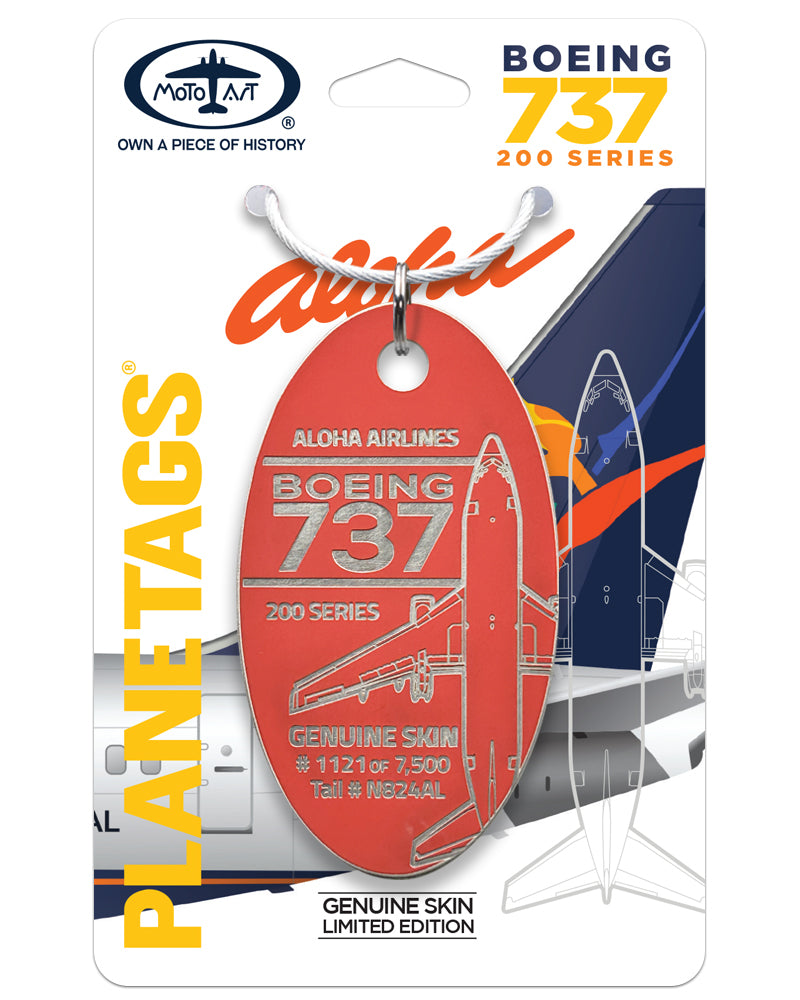 Aloha Airlines 737-200 PlaneTags | N824AL | Aviation Collectible ...