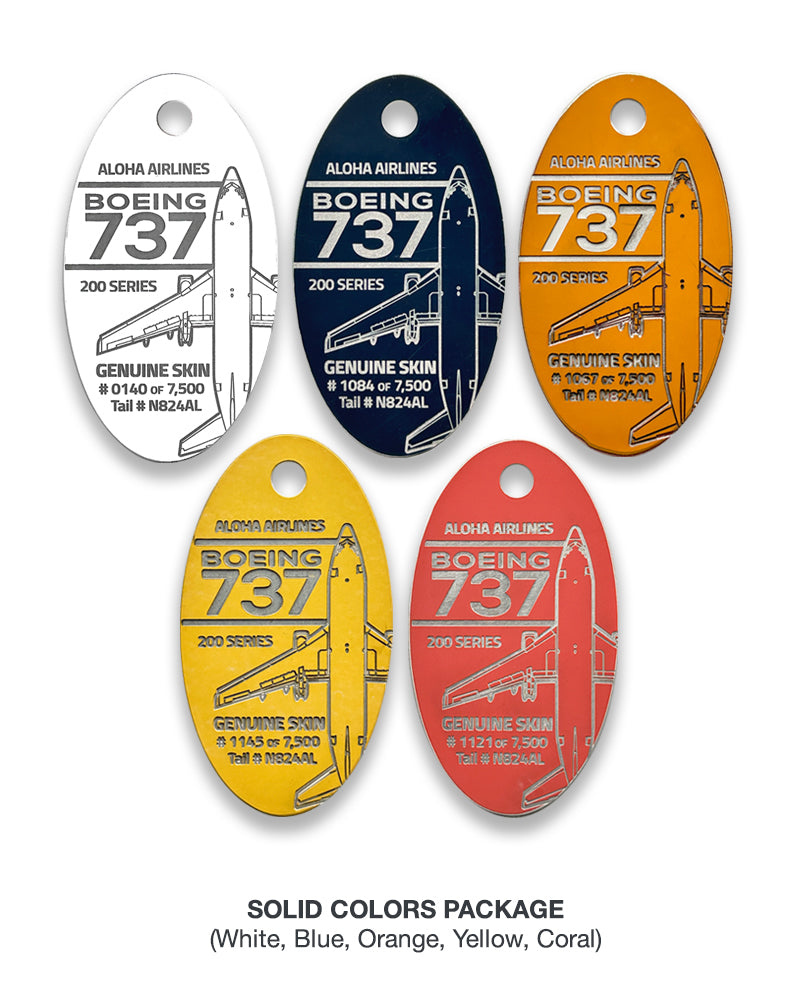 Aloha Airlines 737-200 PlaneTags | N824AL | Aviation Collectible ...