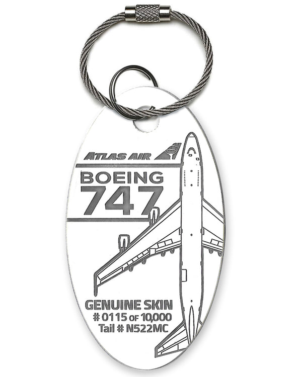 Custom Boeing 747 Atlas Air®- N522MC - MotoArt PlaneTags