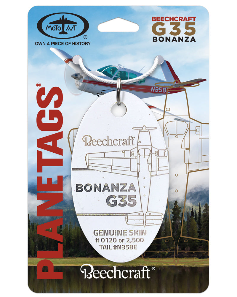 Beechcraft Bonanza G35 - N35BE - MotoArt PlaneTags