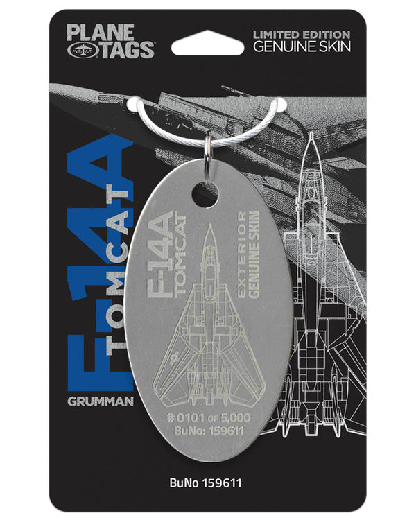 Custom F-14A Tomcat BuNo 159611 | F14 memorabilia - MotoArt PlaneTags