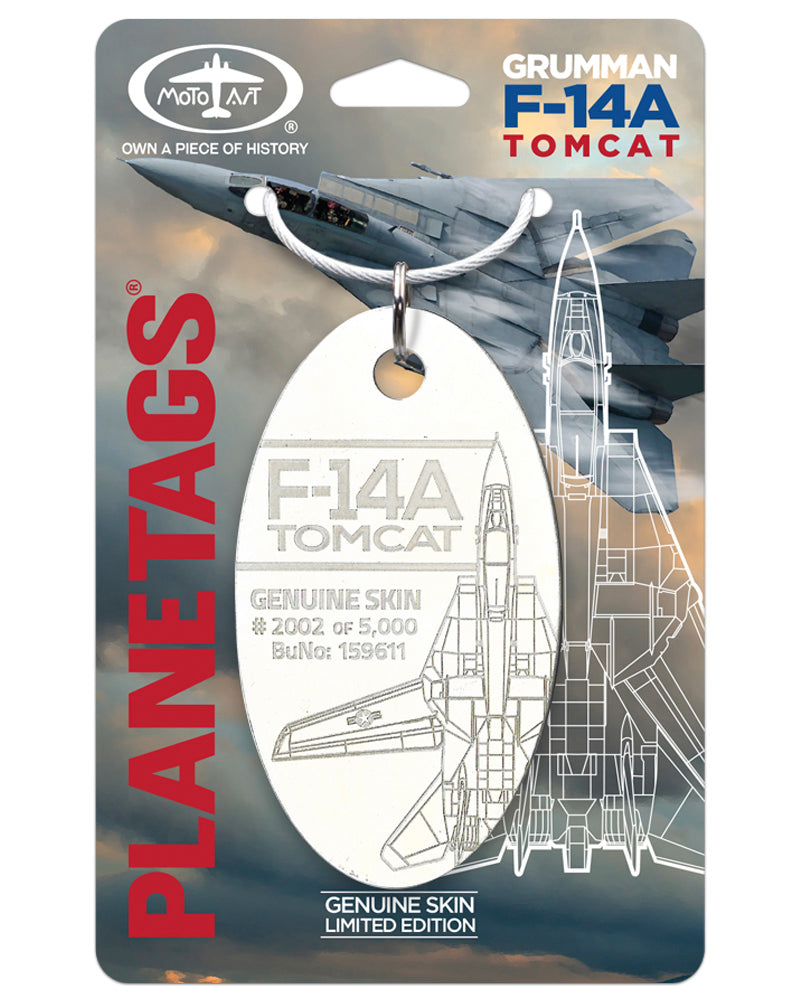 F-14A Tomcat PlaneTags BuNo 159611 | Top Gun F14 Collectible - MotoArt ...