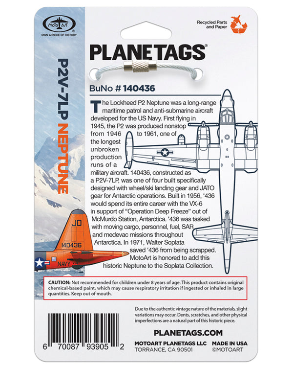 P2V-7LP NEPTUNE 140436 - MotoArt PlaneTags