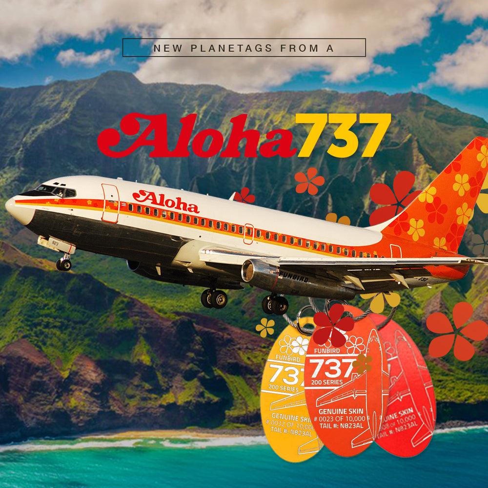 Custom ALOHA Airlines Boeing 737 PlaneTag Tail# N823AL | PlaneTags ...