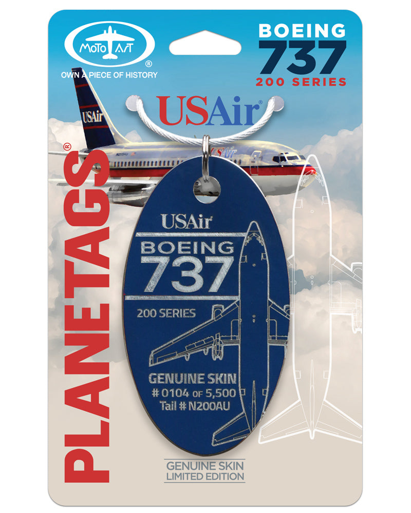 USAir® 737-N200AU - MotoArt PlaneTags