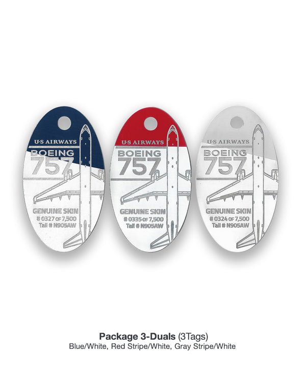 US Airways® 757-N905AW - MotoArt PlaneTags