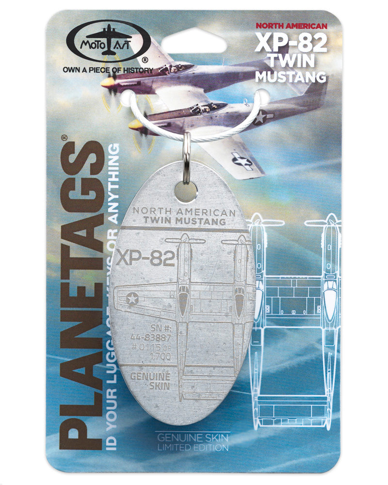 XP-82 Twin Mustang Serial # 44-83887 - MotoArt PlaneTags