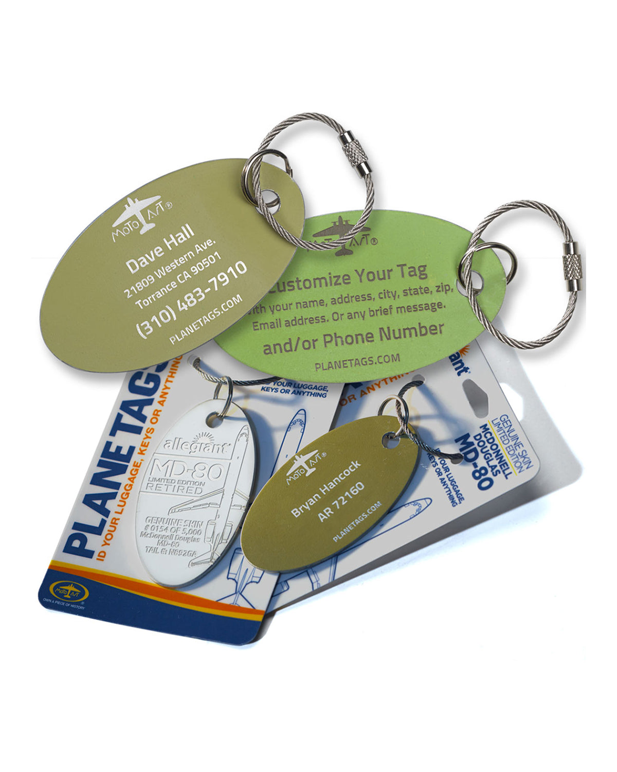 Custom Boeing 757 PlaneTag - S/N 22809 - MotoArt PlaneTags