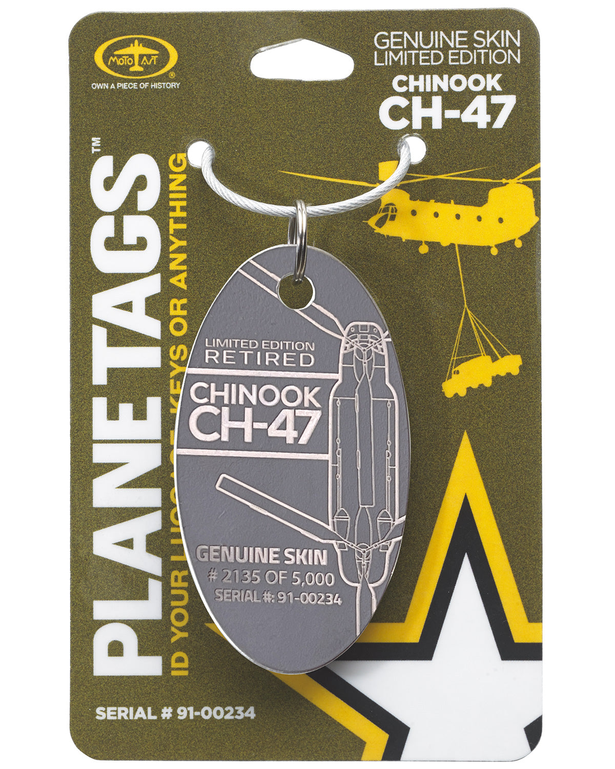 CH-47 Chinook Planetag #91-00234 - MotoArt PlaneTags